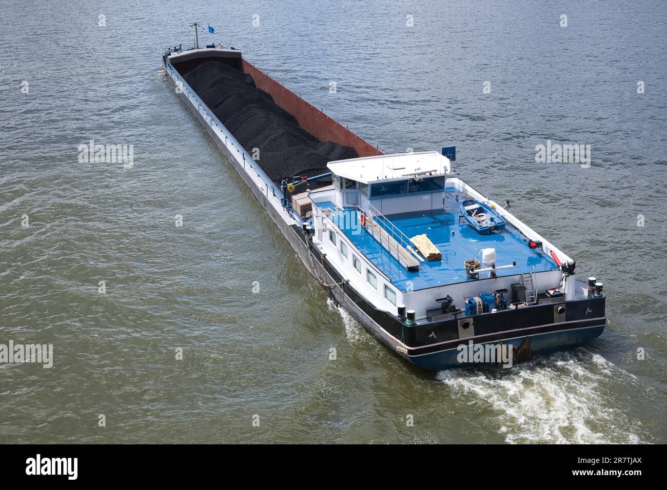 Cargo ship on the Rhine, coal, Cologne, Germany Stock Photo - Alamy