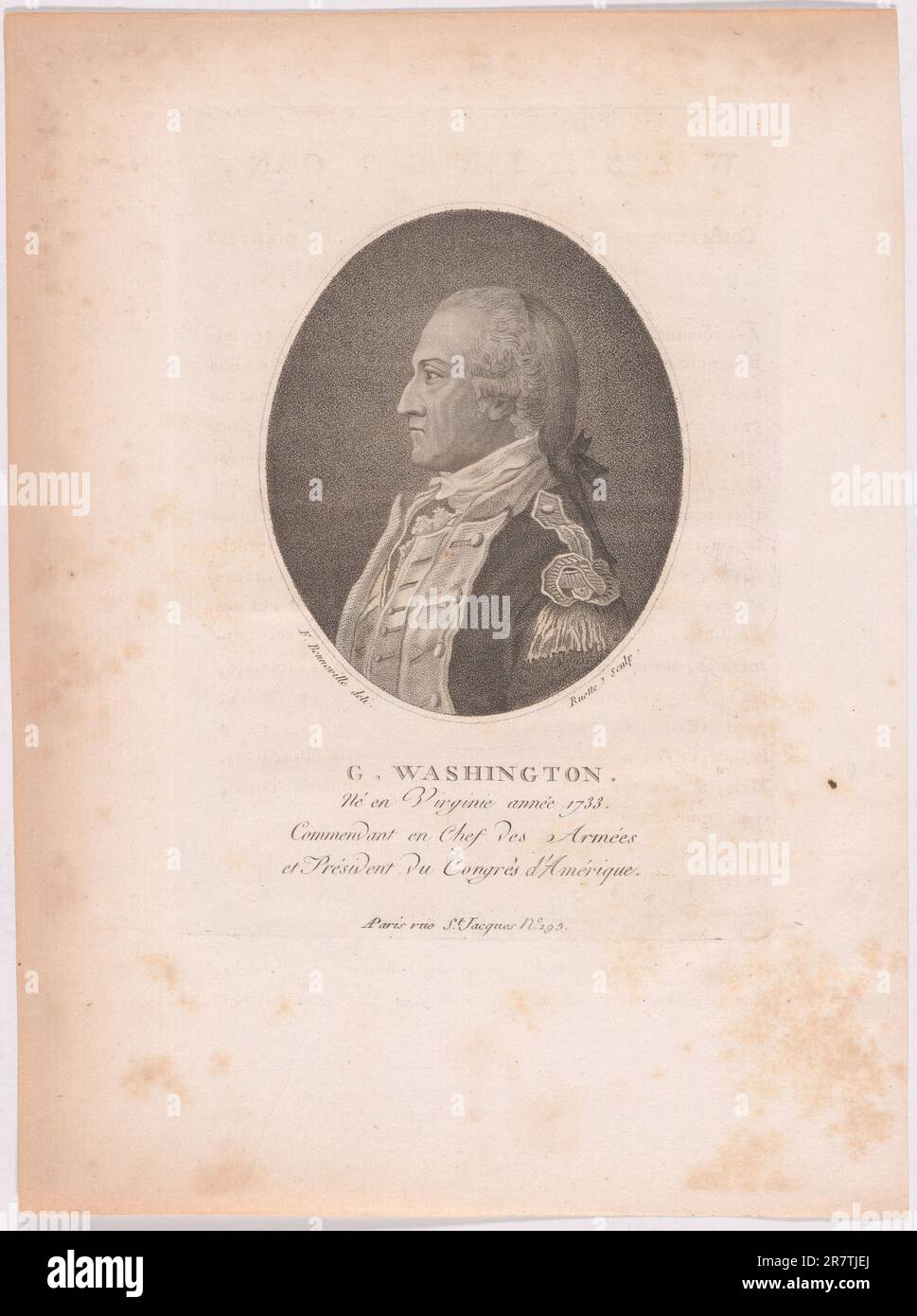 George Washington 1796 Stock Photo - Alamy