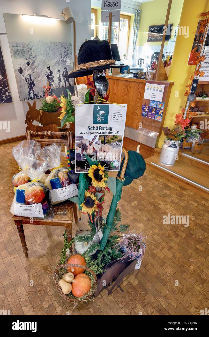 Museum shop, Allgaeu Mountain Farm Museum, Immenstadt-Diepolz ...
