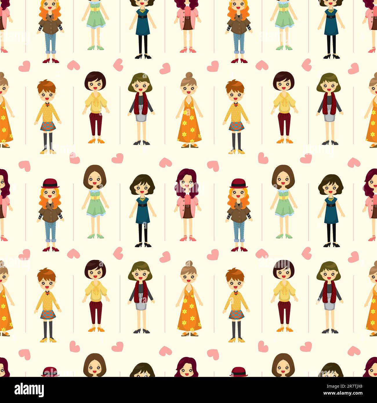 Lady pattern hi-res stock photography and images - Alamy