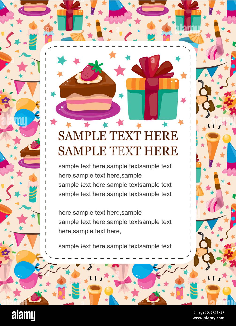 Fancy birthday party for kid Stock Vector Images - Alamy