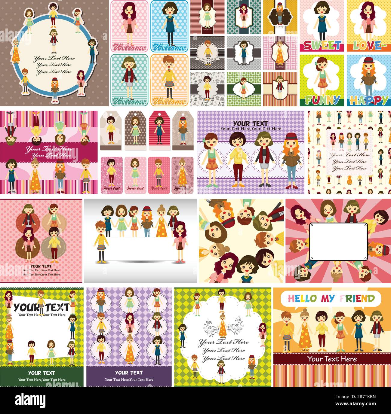 Girl card hi-res stock photography and images - Alamy