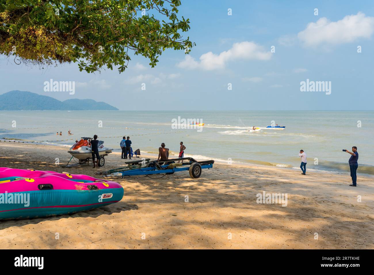 The beach of the small town Batu Ferringhi is the prime beach ...