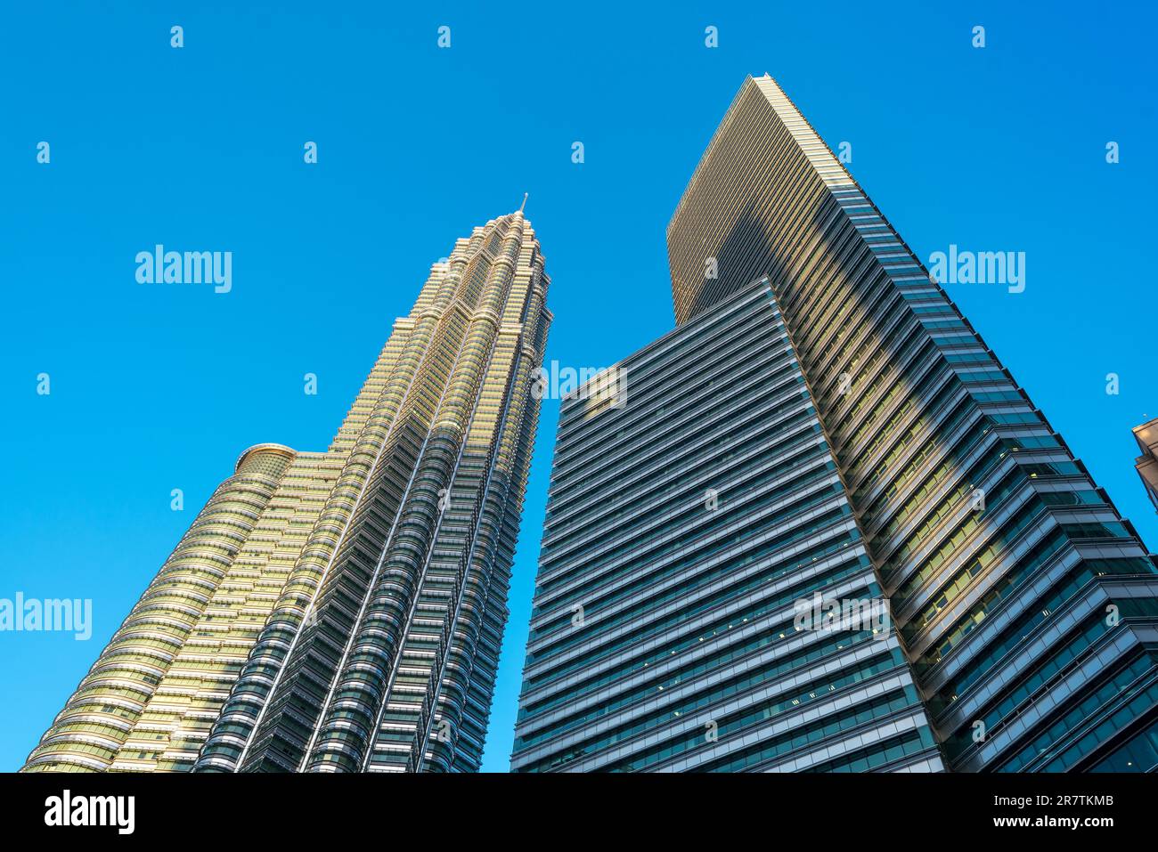 Skyscrapers of the Petronas Tower Complex, a multipurpose development ...