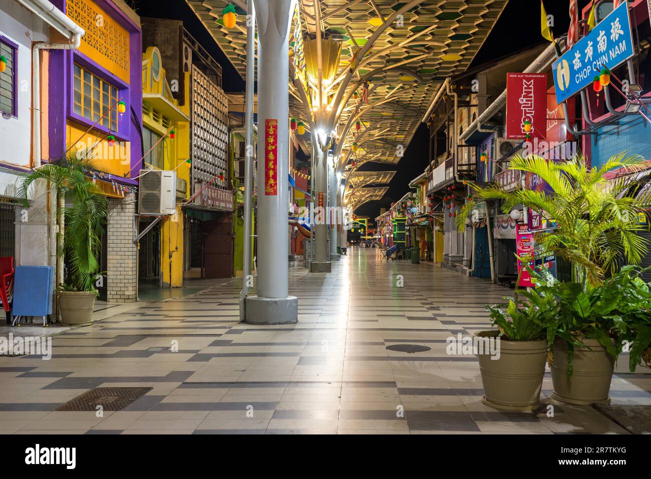 India Street is lined with shops selling all kinds of goods ...