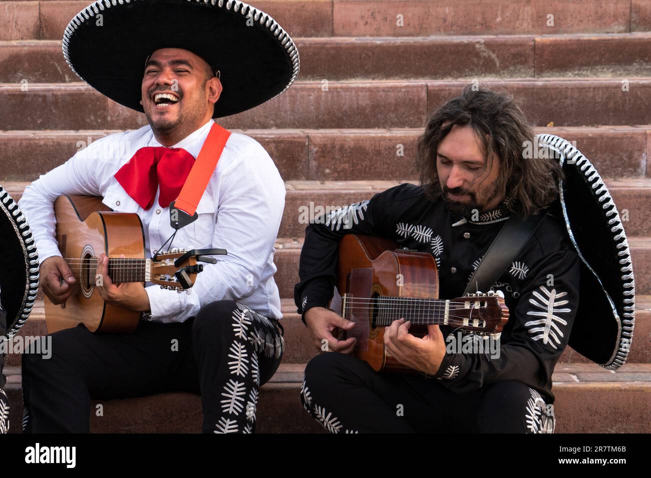 Mexican musician mariachi band on a city street Stock Photo - Alamy