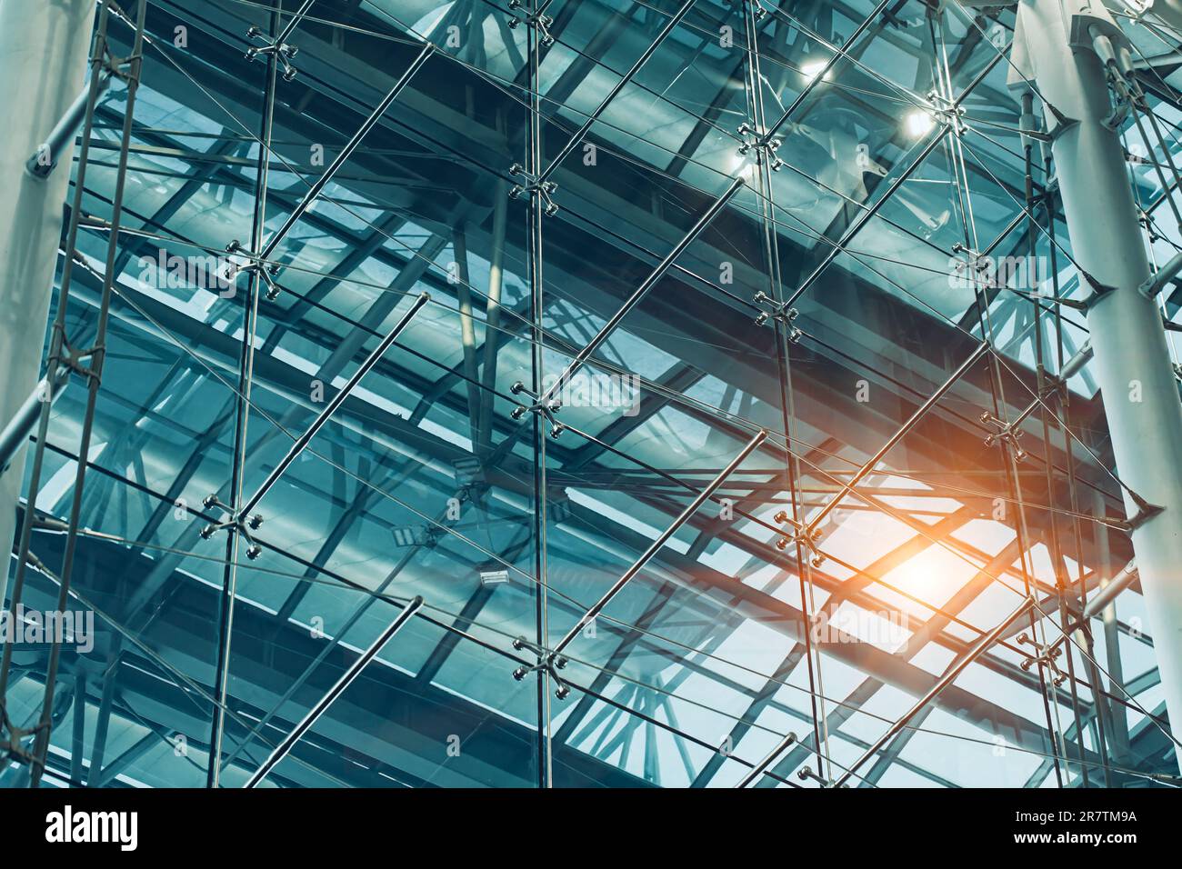 Glass structure wall and roofing clear light through for modern ...