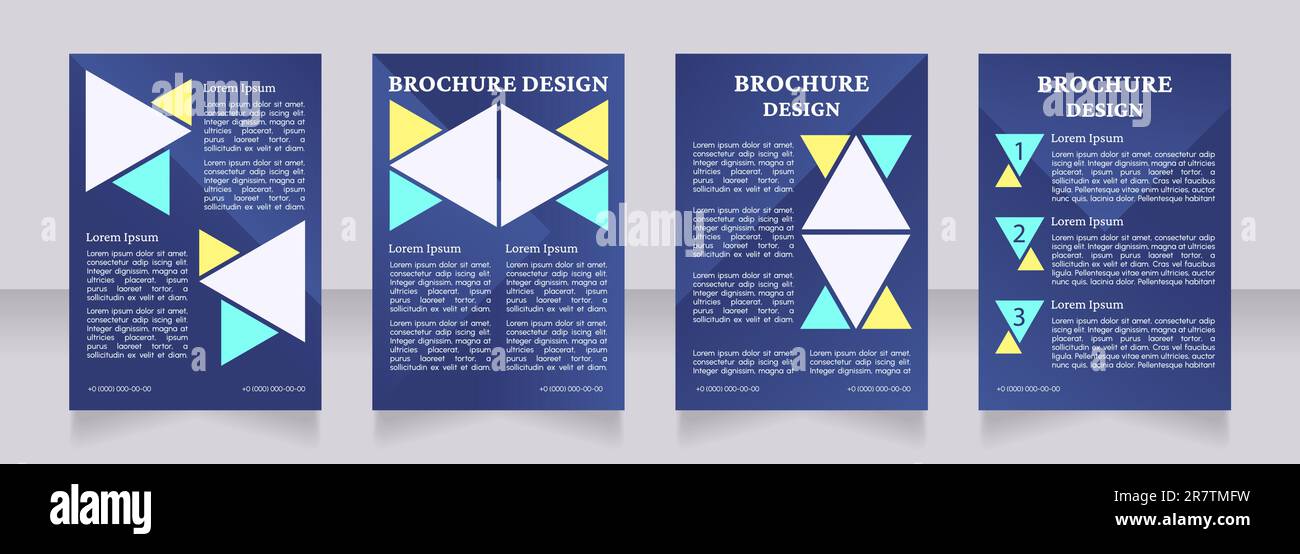 Career development strategies blank brochure layout design Stock Vector ...