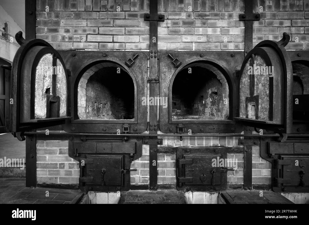 Crematorium incinerator, former concentration camp beech forest, today ...