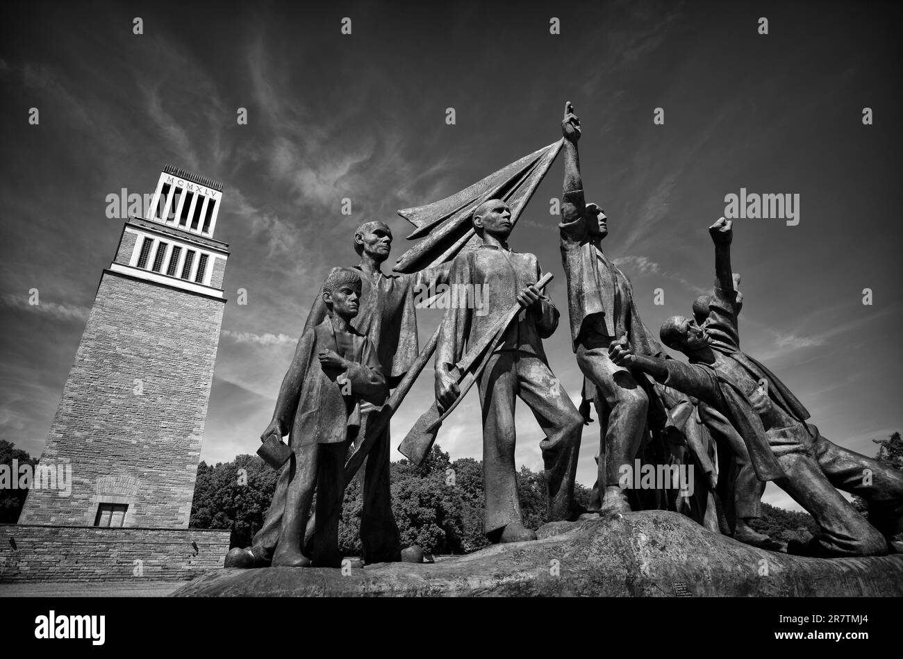 Memorial bell tower and group of figures by Fritz Cremer, former ...