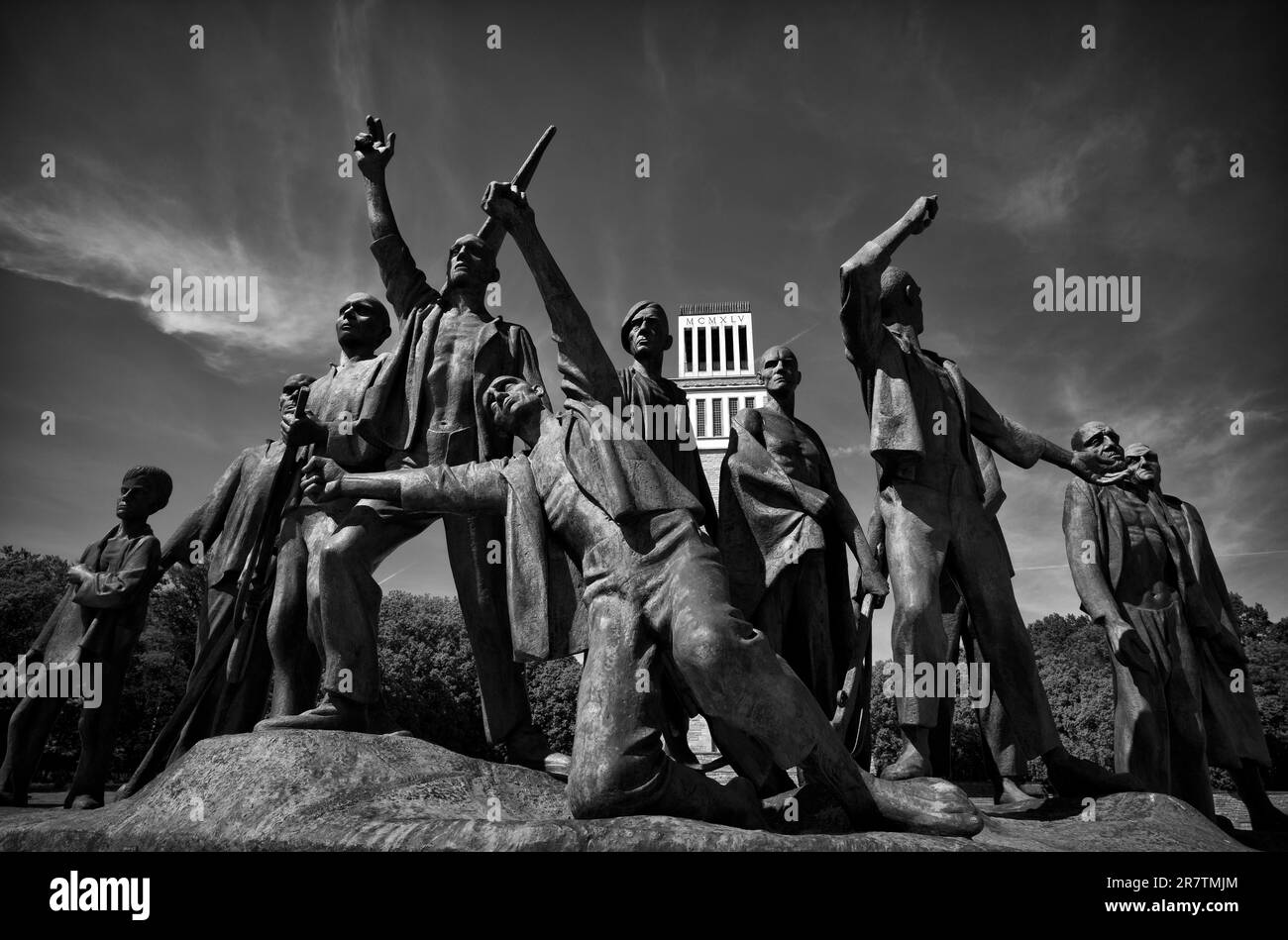 Memorial bell tower and group of figures by Fritz Cremer, former ...