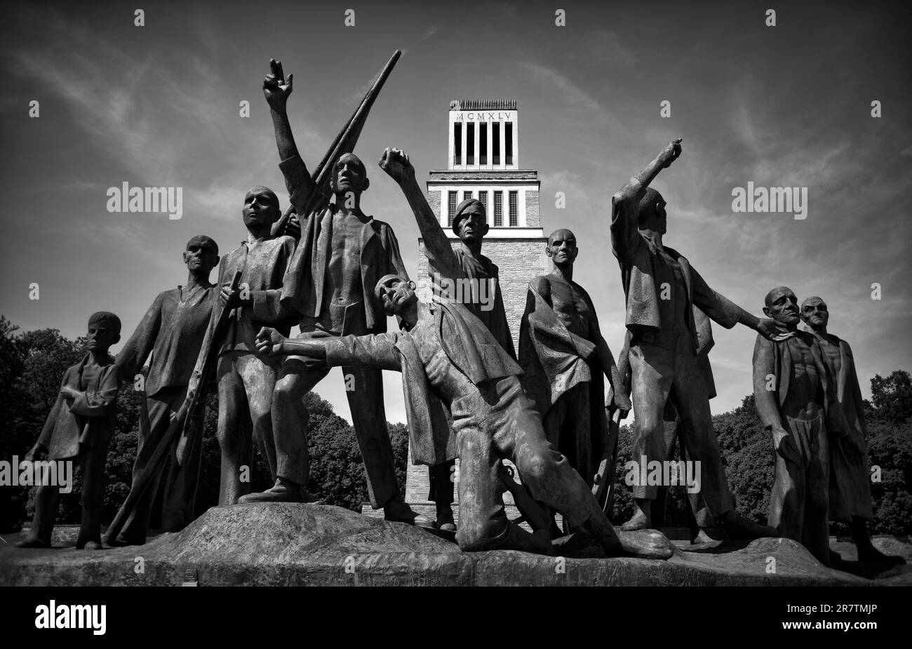 Memorial bell tower and group of figures by Fritz Cremer, former ...