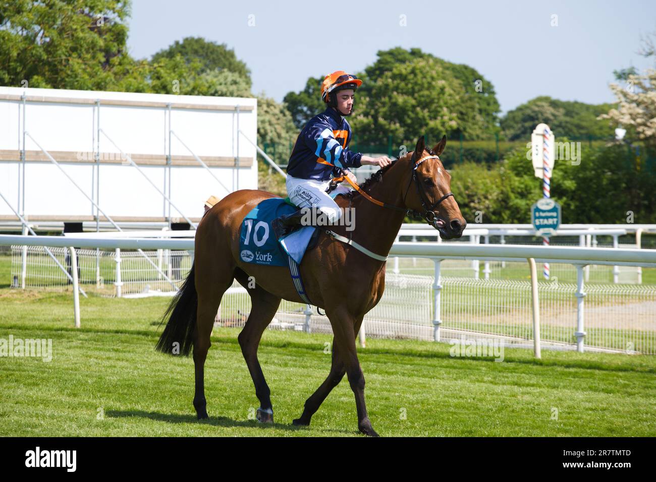 Jockey Rossa Ryan on Amaysmont at York Racecourse Stock Photo - Alamy