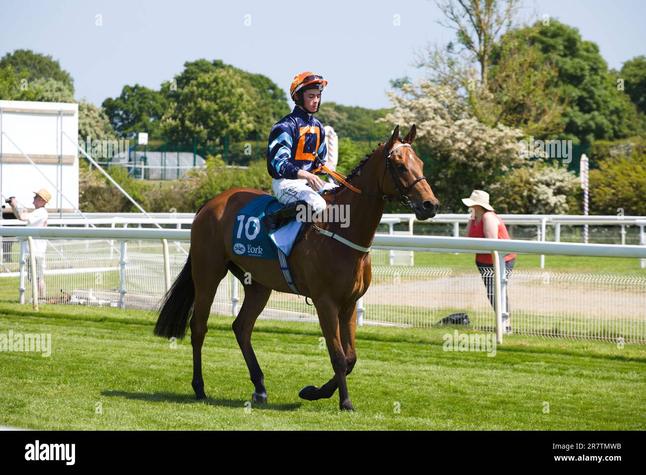 Jockey Rossa Ryan on Amaysmont at York Racecourse Stock Photo - Alamy