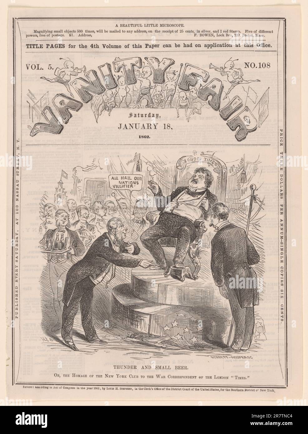 William Howard Russell 1862 Stock Photo - Alamy