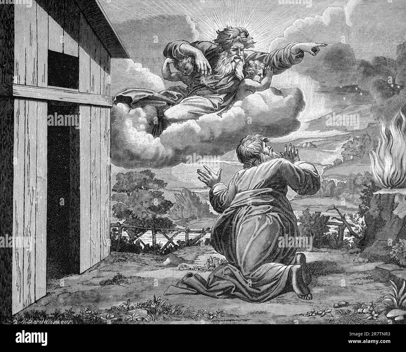 Abraham bible god Black and White Stock Photos & Images - Alamy