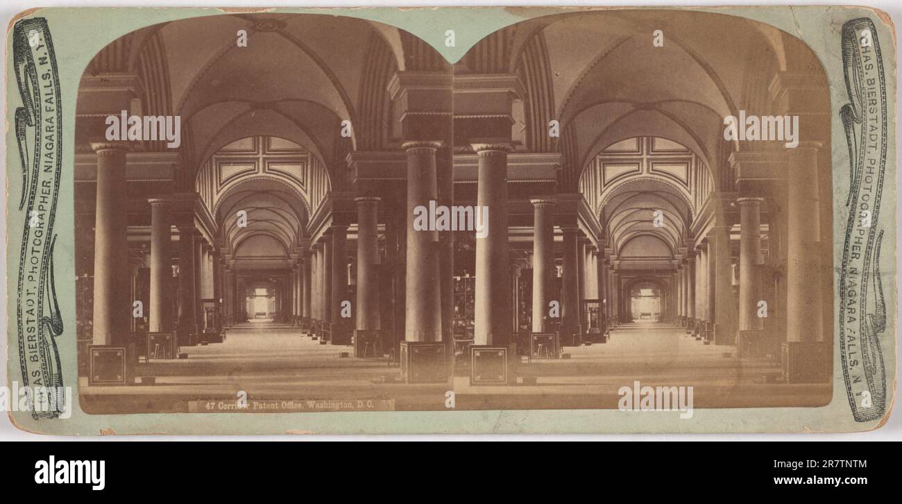 Corridor Patent Office c. 1870 Stock Photo - Alamy