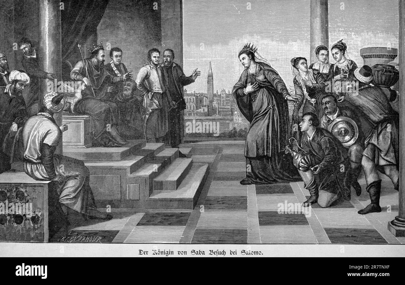 The Queen of Sheba Visit to Solomon, First Book of Kings, Chapter 5 ...