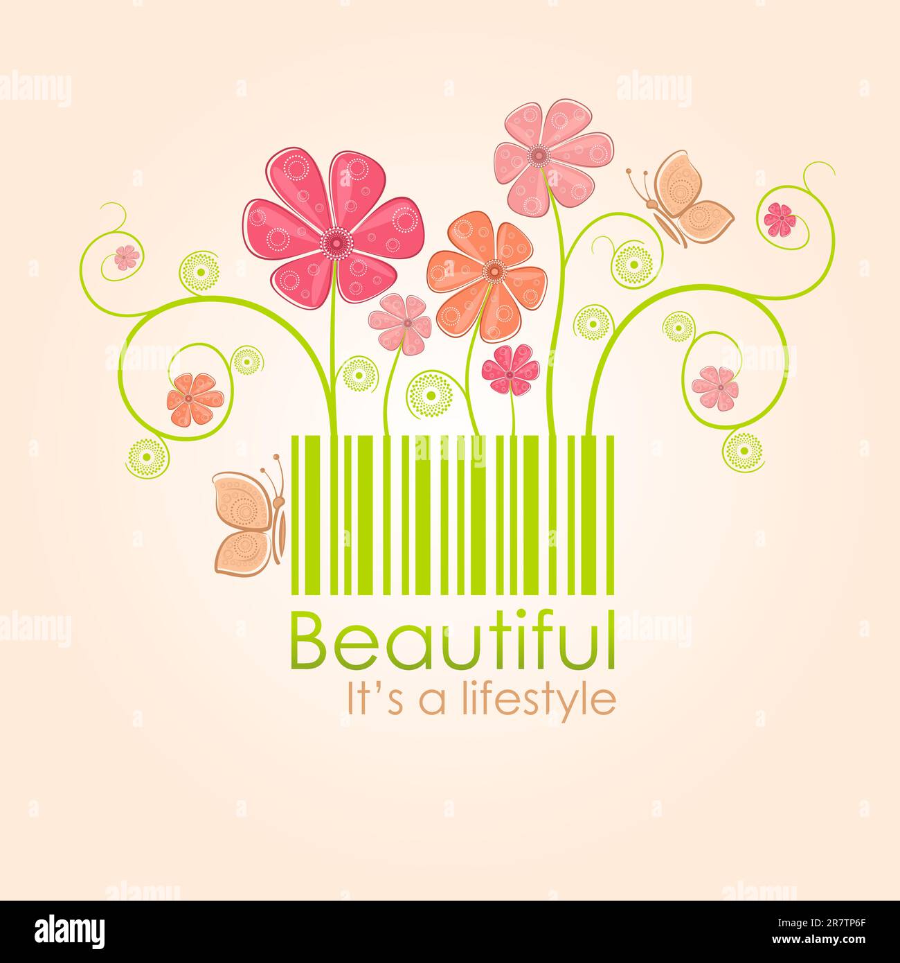 Composition of beautiful nature style. Vector Illustration Stock Vector ...