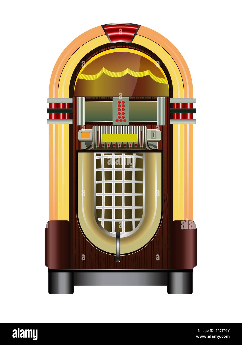 jukebox isolated on a white background, vector Stock Vector Image & Art ...