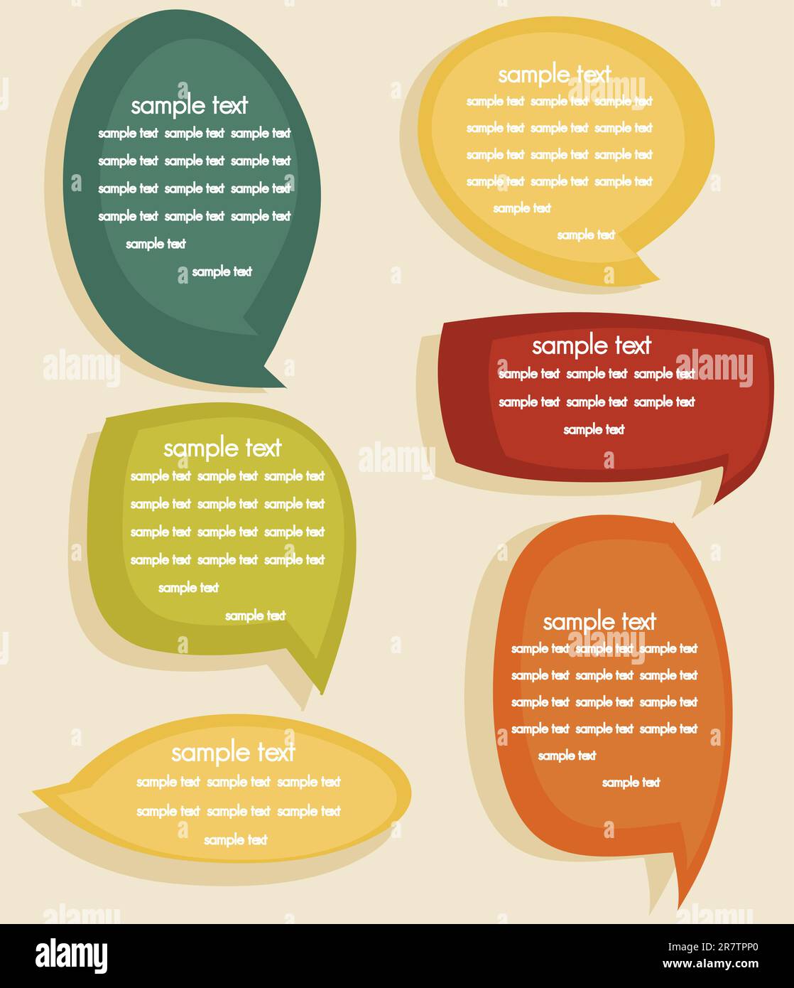 Speech bubbles, vector illustration Stock Vector Image & Art - Alamy