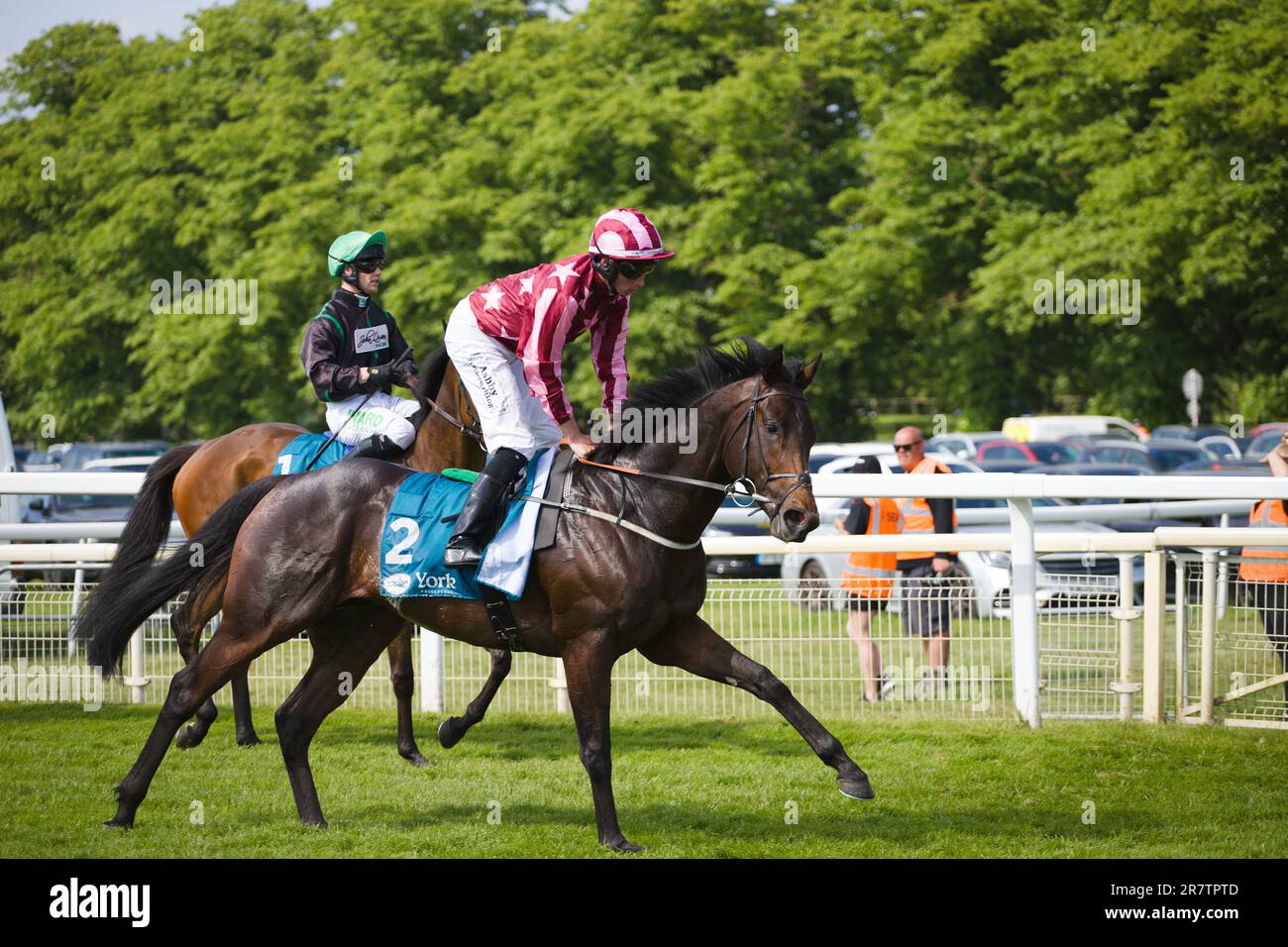 Jockey Rossa Ryan on Verdansk at York Races Stock Photo - Alamy