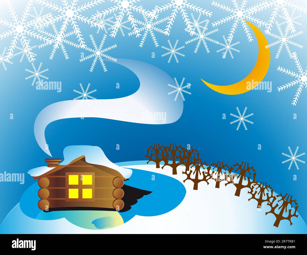 The magic cottage Stock Vector Images - Alamy