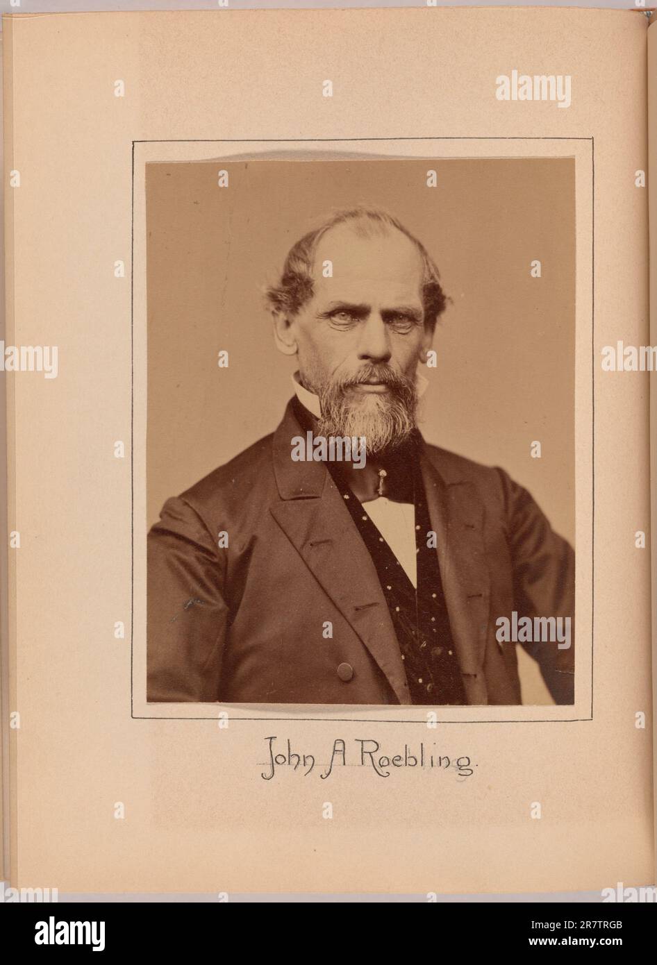 John Augustus Roebling c. 1869 Stock Photo - Alamy