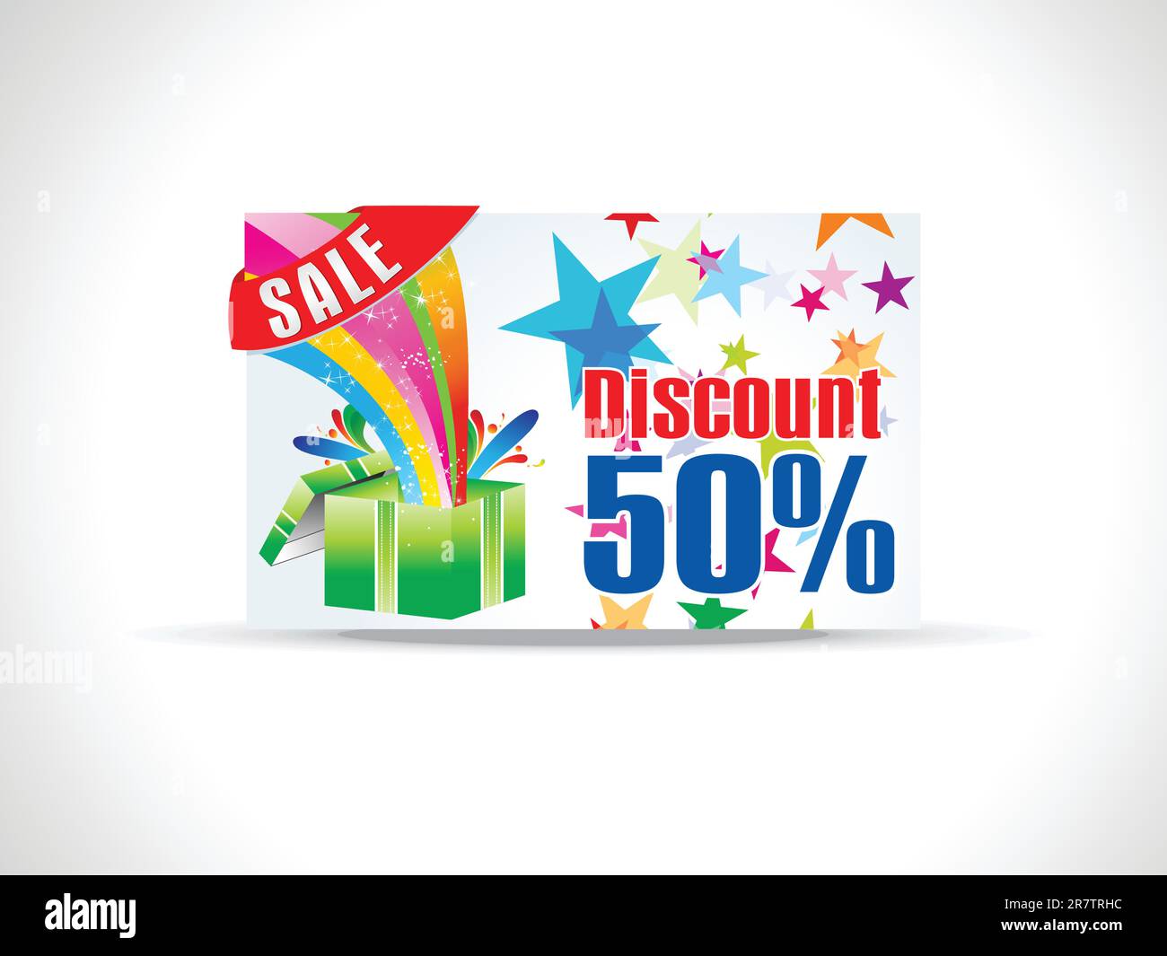 abstract magical discount card vector illustration Stock Vector Image ...