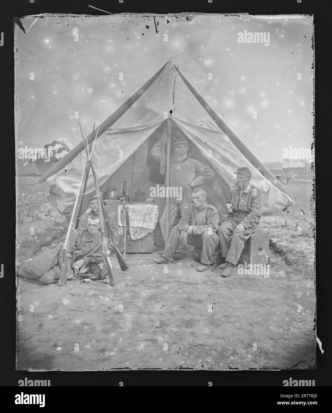 Civil War Camp Scenes / Possibly New York 7th Regiment c. 1860-1870 ...