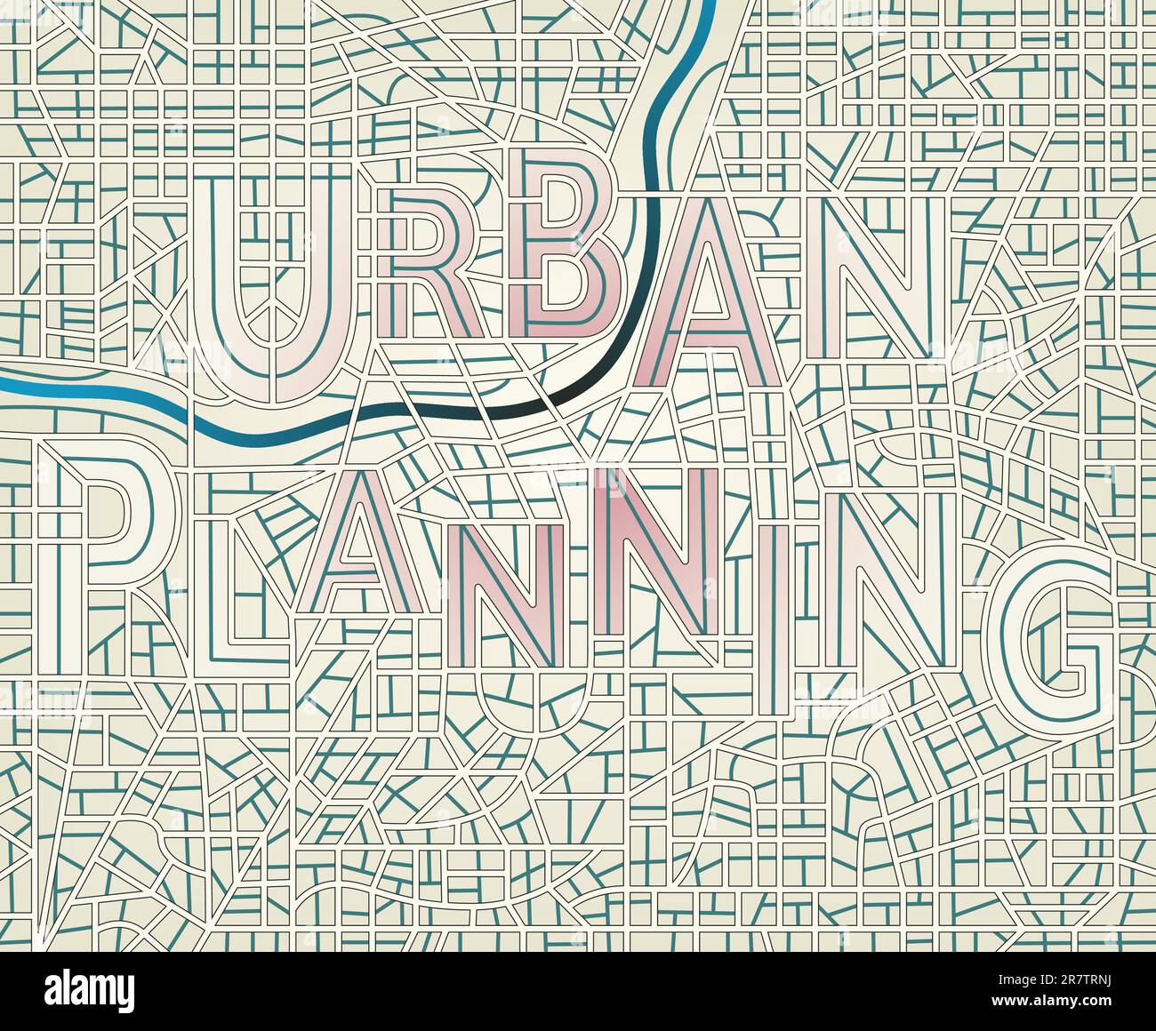 Urban planning map hi-res stock photography and images - Alamy