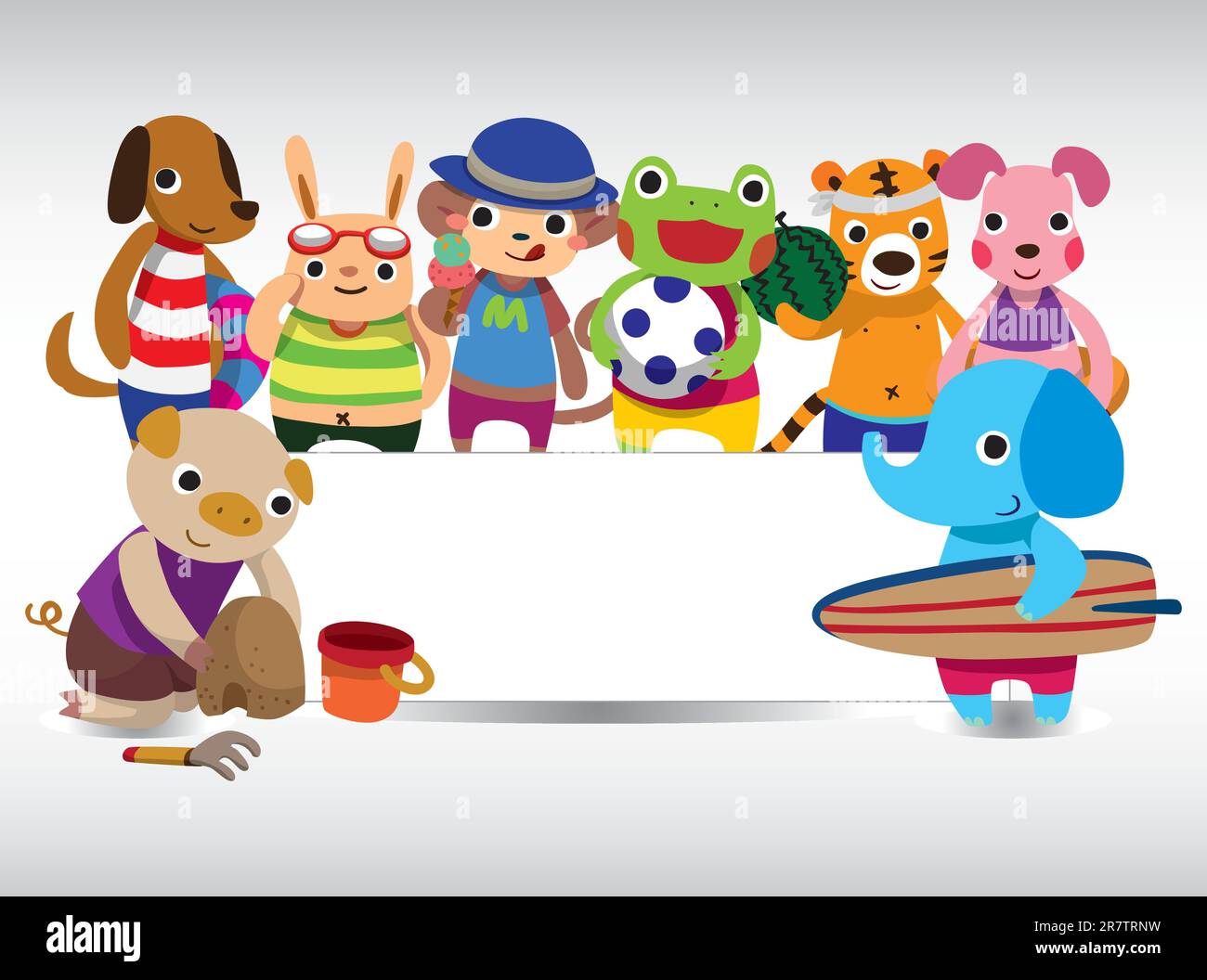 Beach and sculpture Stock Vector Images - Alamy