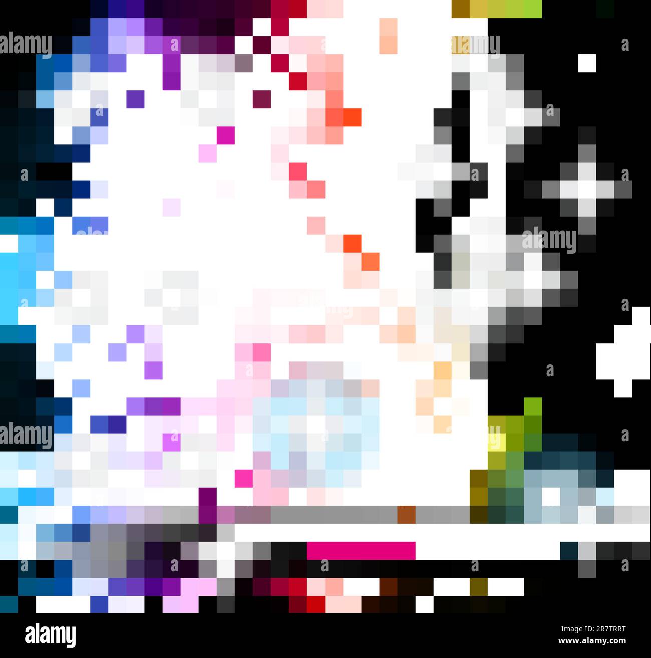 Disco Event Background with a screaming Disk Jockey shape and Explosion ...