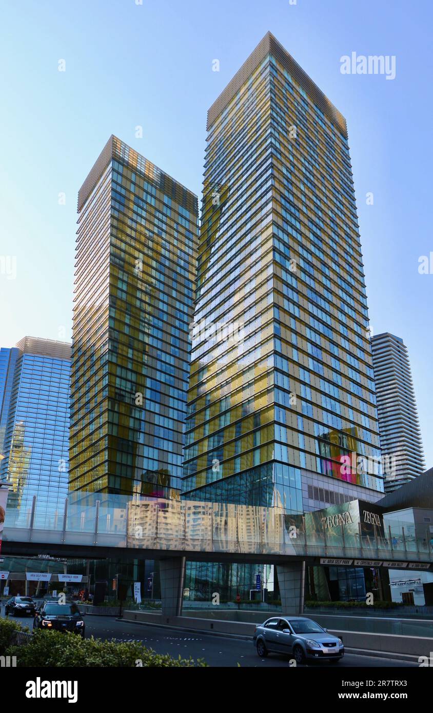 Veer Towers residential skyscrapers CityCenter complex Las Vegas strip ...
