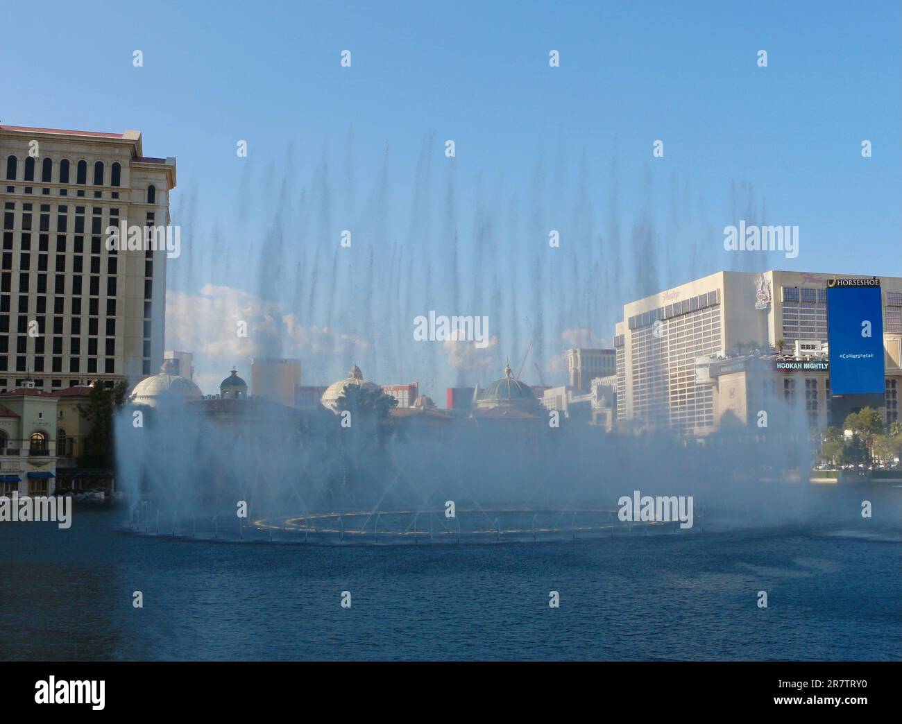Bellagio hotel and casino resort fountains during a display in ...