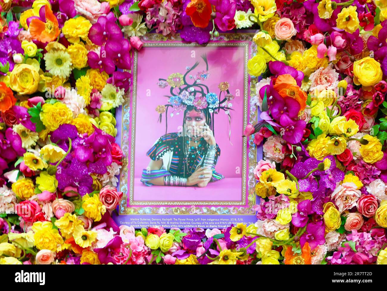 Xōchipilli The Flower Prince illustration surrounded by a floral ...