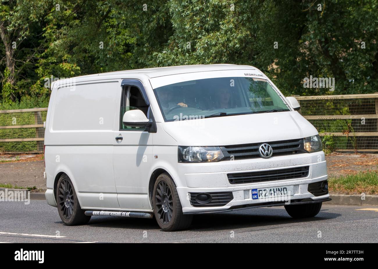 Milton Keynes,UK - June 18th 2023: 2013 white diesel engine VOLKSWAGEN ...