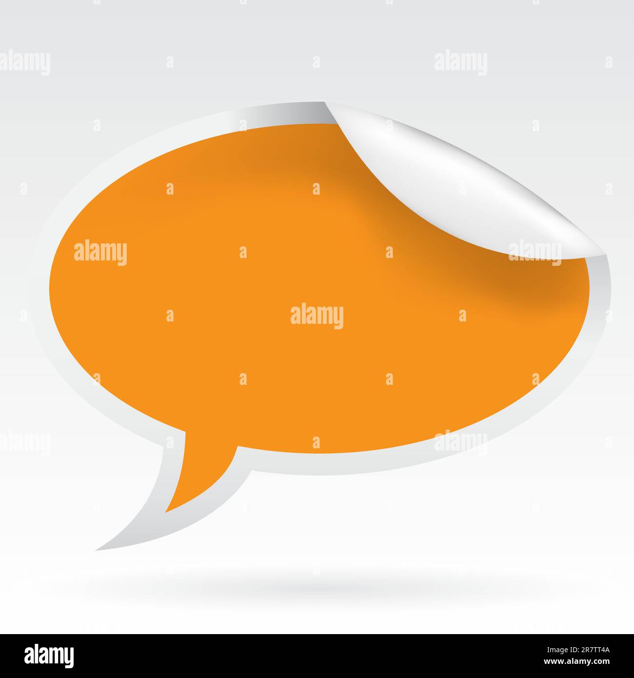 vector illustration of a sticky speech tag Stock Vector Image & Art - Alamy