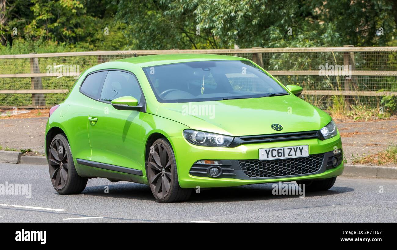 Milton Keynes,UK - June 18th 2023: 2011 green VOLKSWAGEN SCIROCCO GT ...