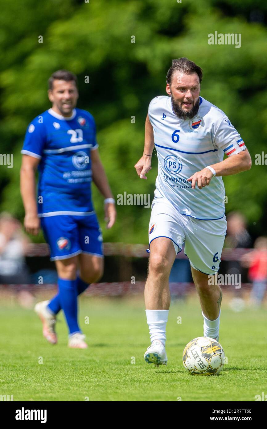Petrvald, Czech Republic. 17th June, 2023. Czech former soccer players ...