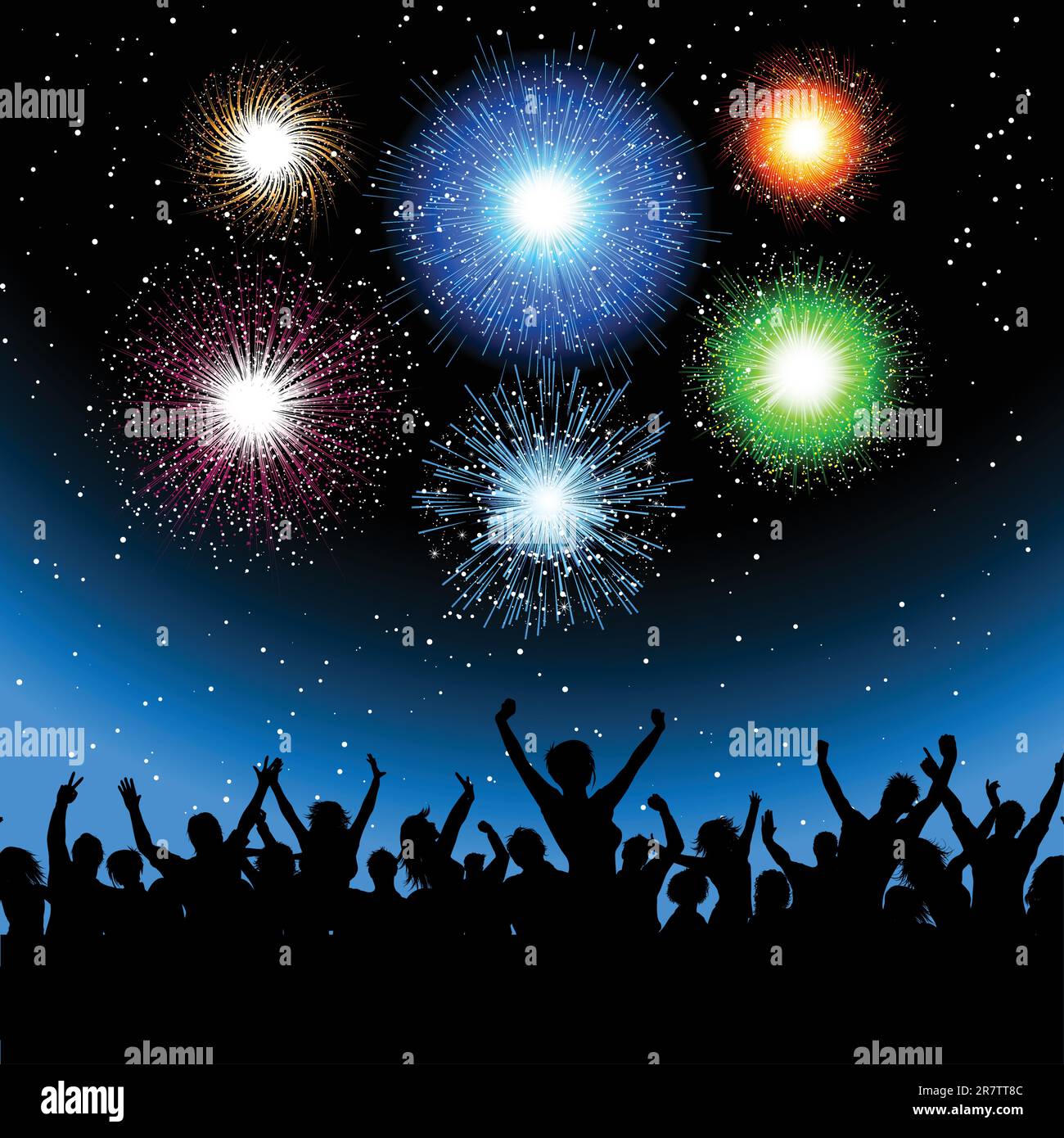Crowd bonfire Stock Vector Images - Alamy
