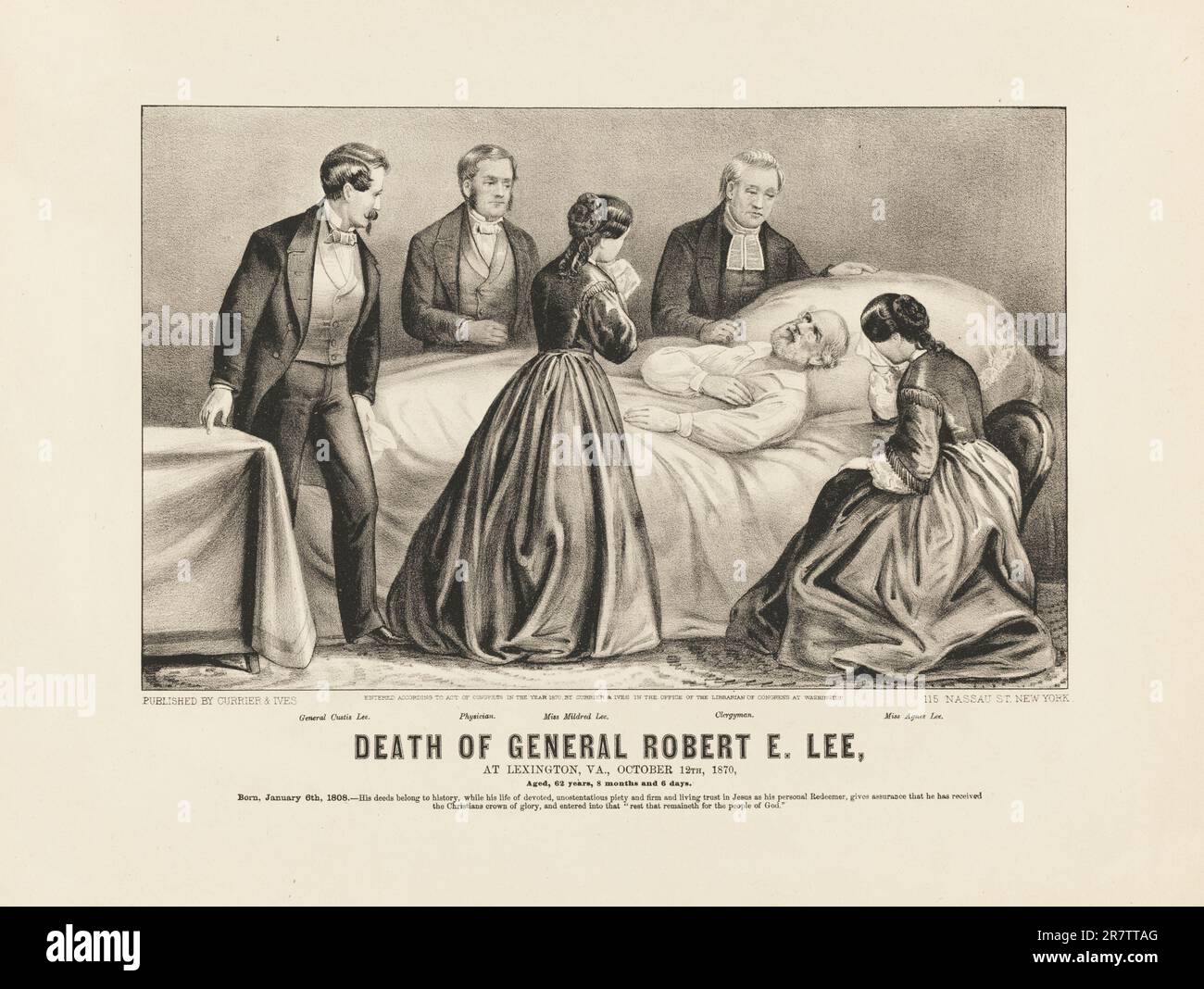 Death of General Lee 1870 Stock Photo - Alamy