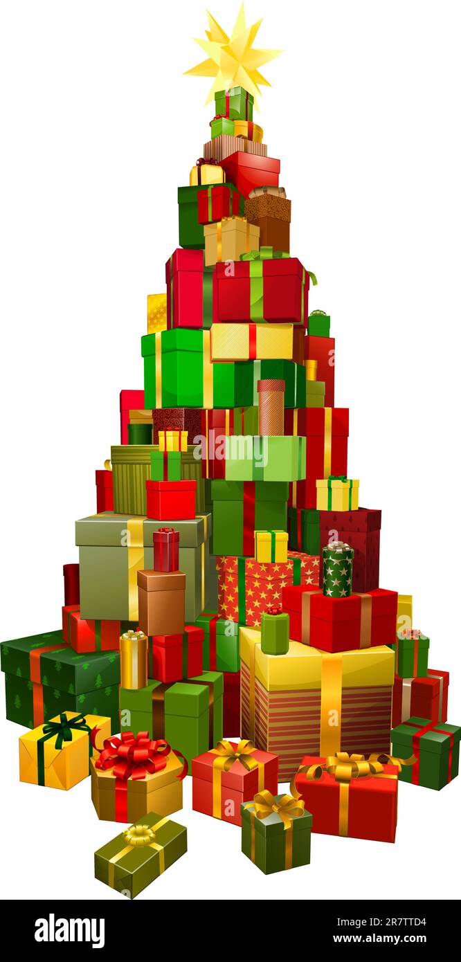 Christmas Tree With Gifts Clipart