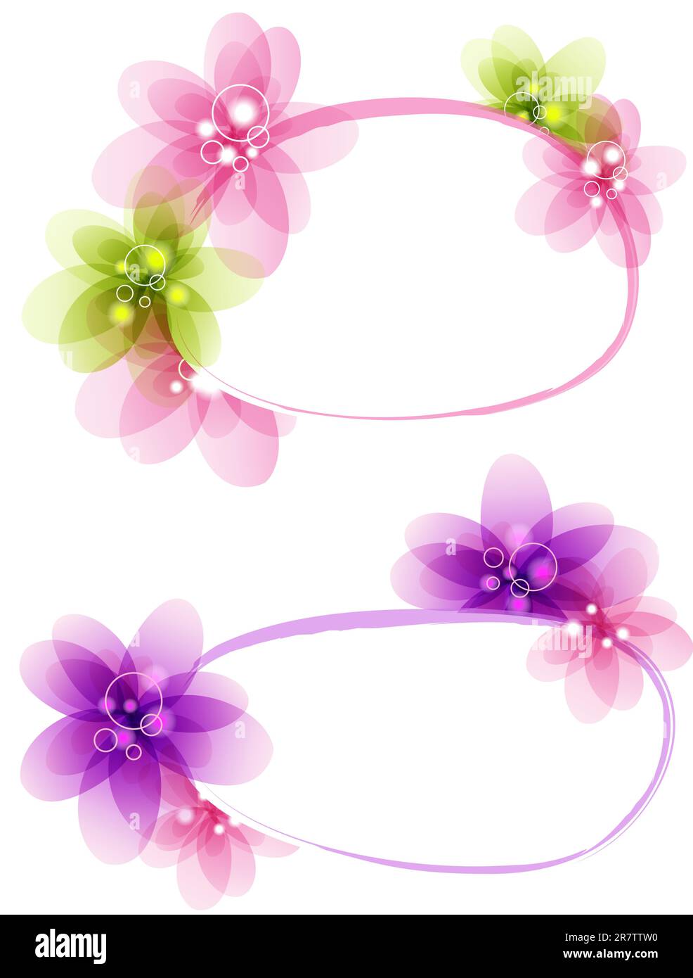 Bright pink bloom Stock Vector Images - Alamy