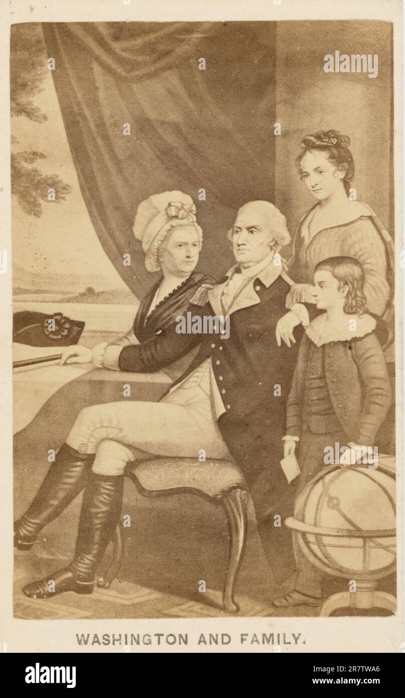 George Washington and Family c. 1865 Stock Photo - Alamy