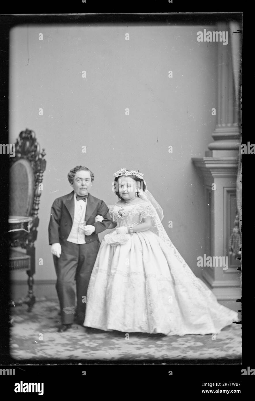Charles and Lavinia Stratton c. 1860-70 Stock Photo - Alamy