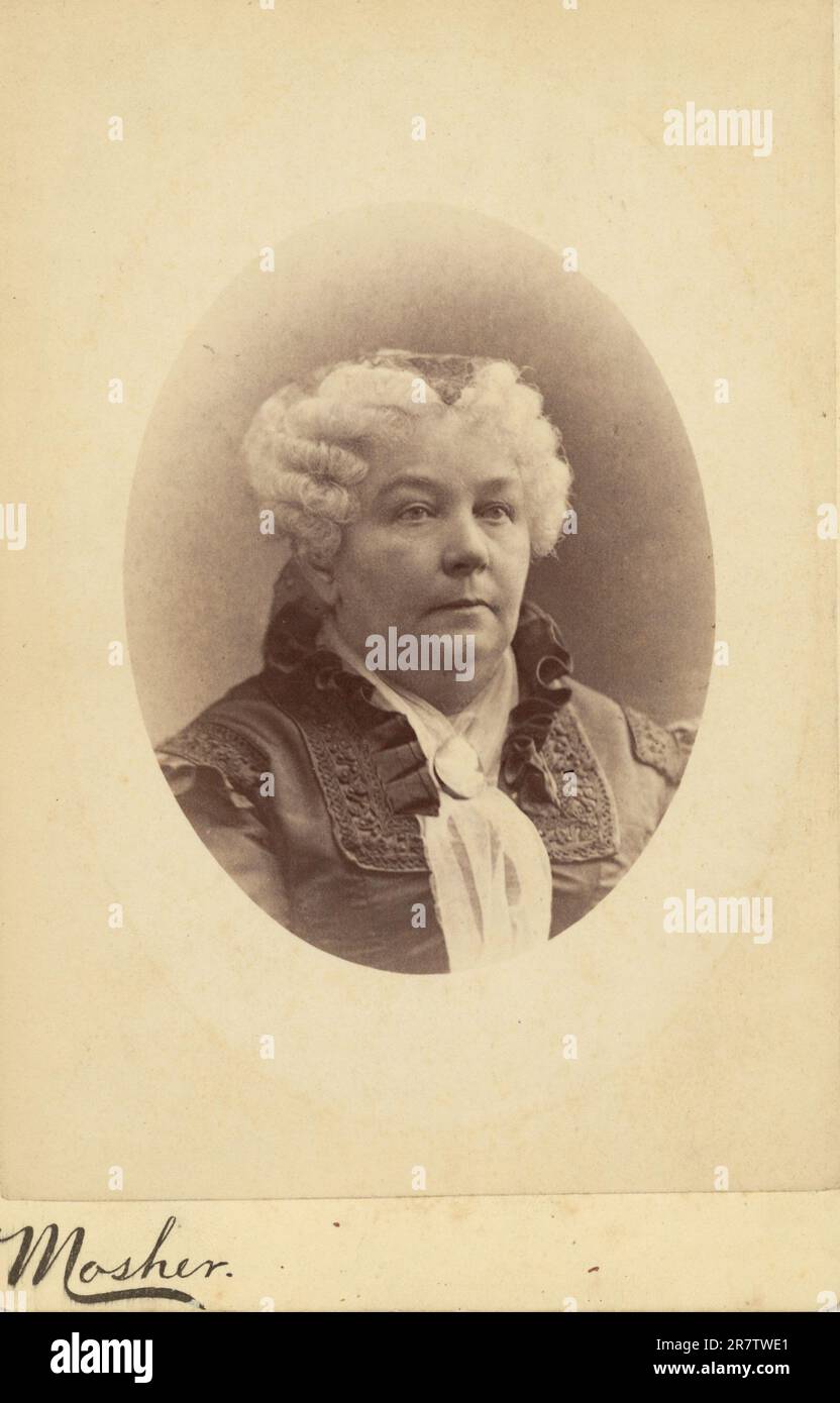 Elizabeth Cady Stanton c. 1880 Stock Photo - Alamy