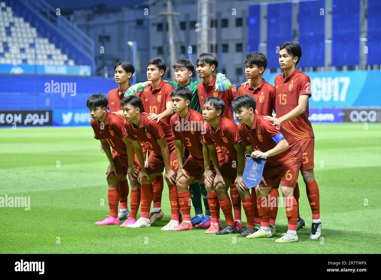 Thailand. 15th June, 2023. Thailand players pose for a group photo ...