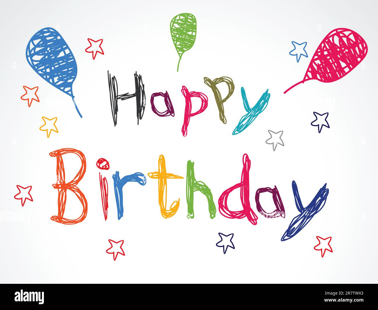abstract happy birthday concept vector illustration Stock Vector Image ...