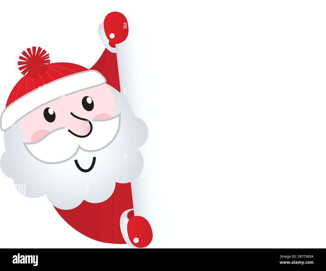 Santa with blank sign hi-res stock photography and images - Alamy